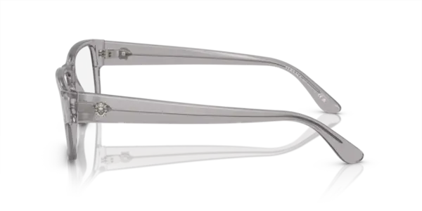Versace Rectangle Eyeglasses - Grey Transparent