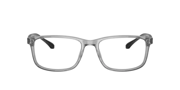 Emporio Armani Rectangle Eyeglasses - Transparent Grey