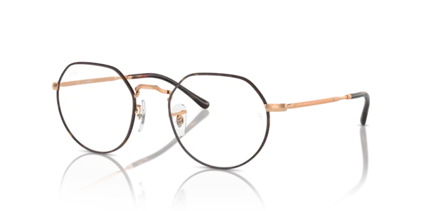 Ray-ban Octagon Eyeglasses - Havana Sur Or Rose