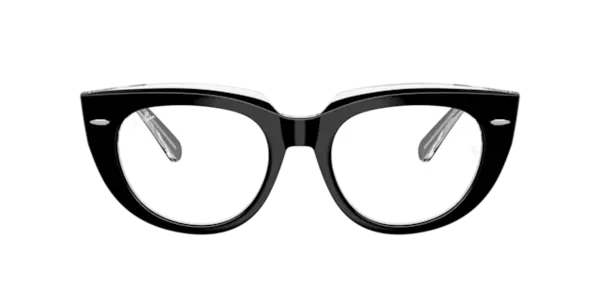 Ray-ban Doreen Eyeglasses - Black On Transparent