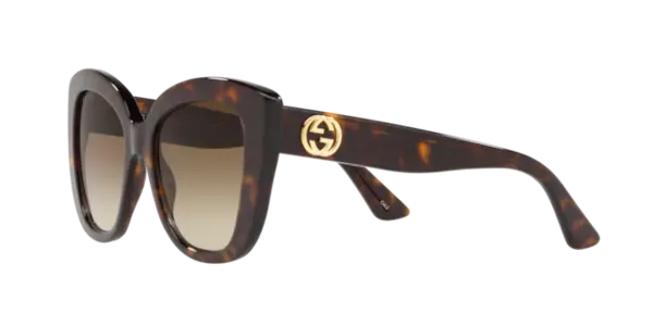 Gucci Sunglasses With Grey Gradient Lenses - Tortoise