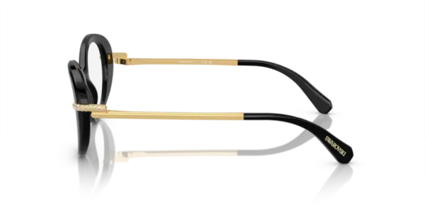 SWAROVSKI Oval Eyeglasses - Black