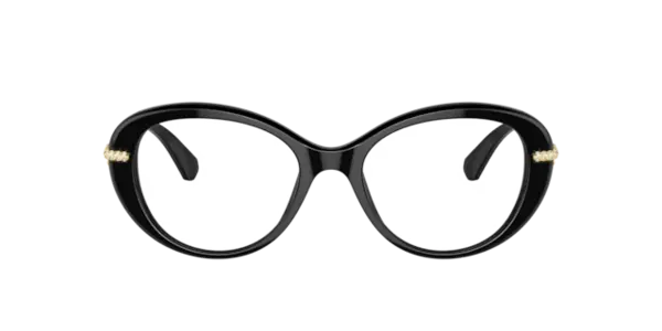 SWAROVSKI Oval Eyeglasses - Black