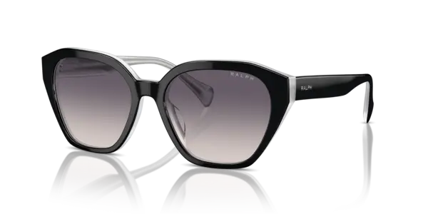 Ralph Lauren Ra5315u Sunglasses - Shiny Black On Opal Grey