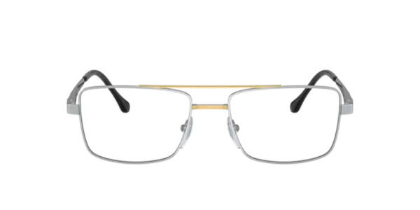 SFEROFLEX Metal Square Eyeglasses - Silver,gold