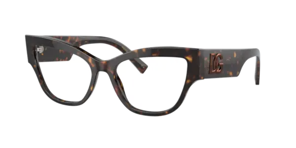 Dolce & Gabbana Cat Eye Eyeglasses - Havana