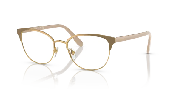 VOGUE EYEWEAR Full Rim Eyeglasses - Top Beige,gold
