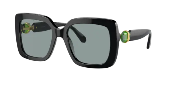 SWAROVSKI Sk6001 Square Frame Sunglasses - Black