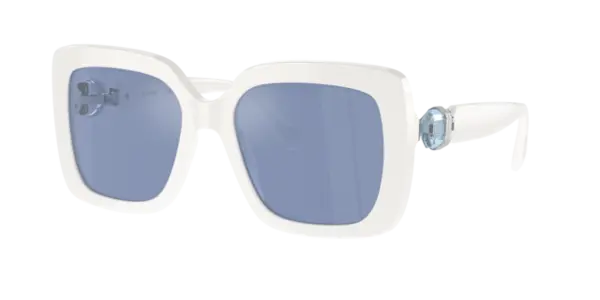 SWAROVSKI Sk6001 Square Frame Sunglasses - White