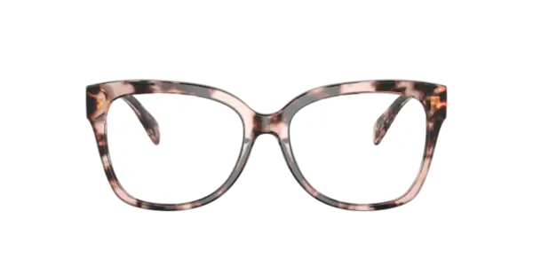 Michael Kors Square Eyeglasses - Pink Tortoise