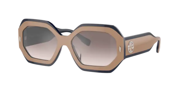 Tory Burch Ty7192u Sunglasses - Navy Beige