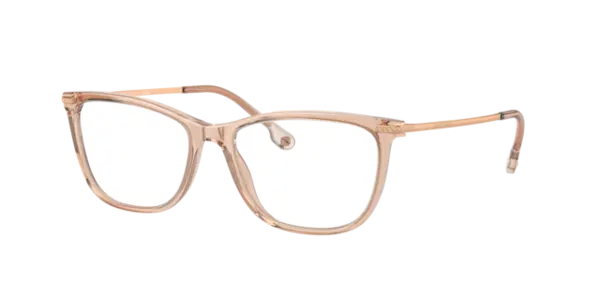 Versace Pillow Eyeglasses With Strass - Transparent Brown