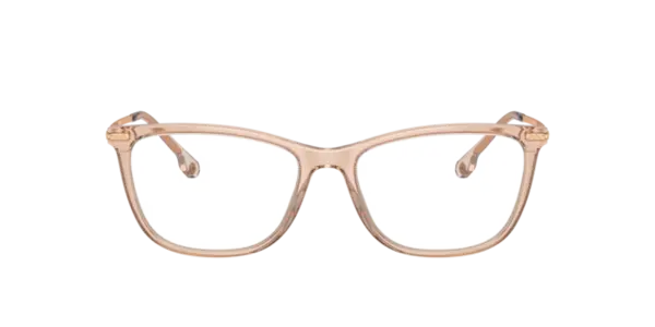 Versace Pillow Eyeglasses With Strass - Transparent Brown
