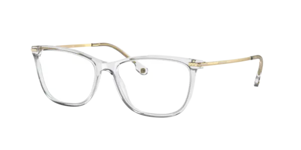 Versace Pillow Eyeglasses With Strass - Transparent Grey