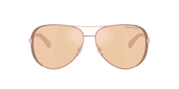 Michael Kors Chelsea Aviator Sunglasses - Rose Gold,taupe