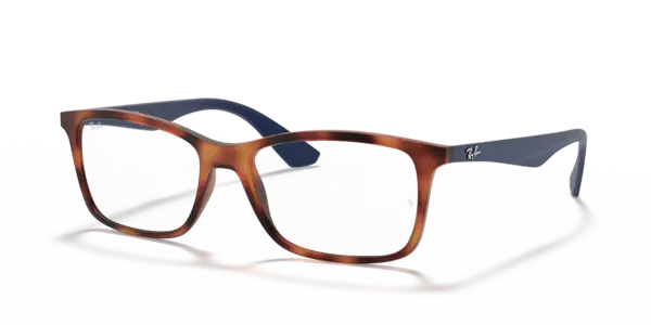 Ray-ban Full Rim Rectangle Eyeglasses - Light Havana