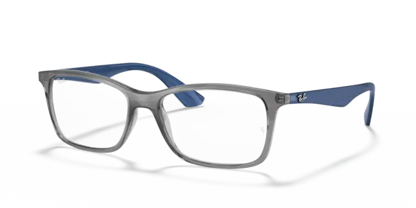 Ray-ban Full Rim Rectangle Eyeglasses - Transparent Gris