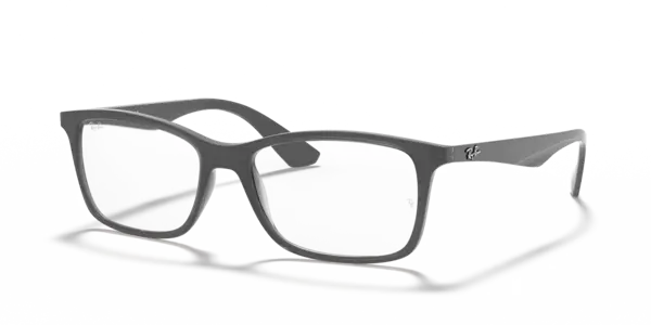 Ray-ban Full Rim Rectangle Eyeglasses - Transparent Gris