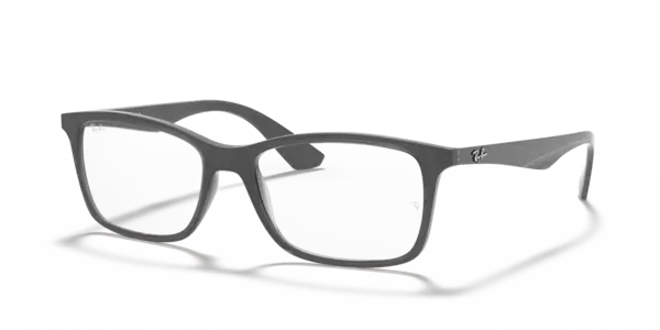 Ray-ban Full Rim Rectangle Eyeglasses - Transparent Gris