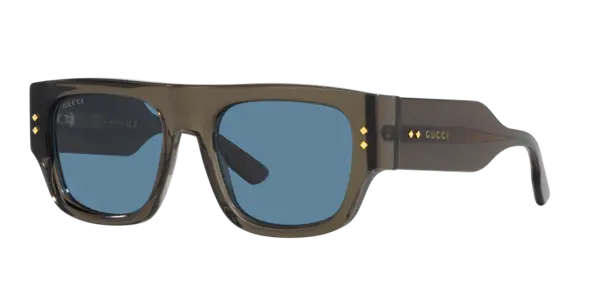 Gucci Full Rim Square Frame Sunglasses - Gris