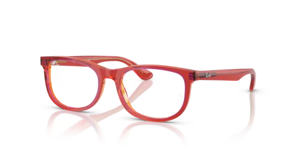 Ray-ban Eyeglasses - Transparent Red & Yellow