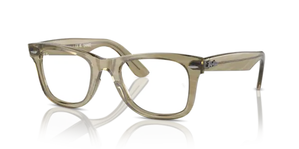 Ray-ban Full Rim Eyeglasses - Photo Gris Con Rayas