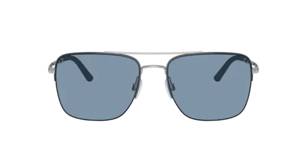 Oliver Spencer Sunglasses - Blue Ash,brushed Silver