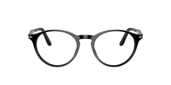 Persol Phantos Eyeglasses With Keyhole Bridge - Black
