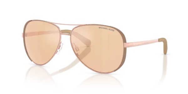 Michael Kors Aviator Sunglasses - Rose Gold,taupe