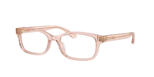 COACH Rectangle Optical Glasses - Transparent Dusty Rose