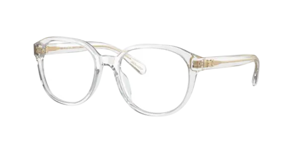 COACH Round Frame Eyeglasses - Crystal