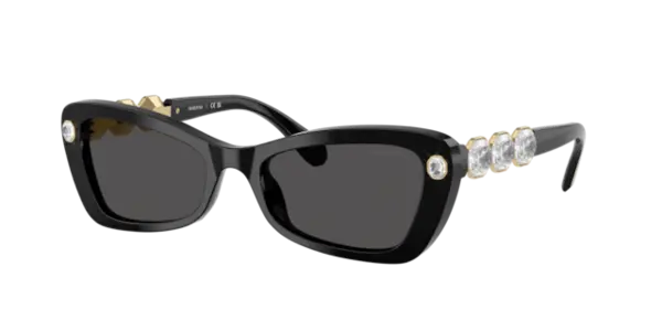 SWAROVSKI Irregular Sunglasses - Black