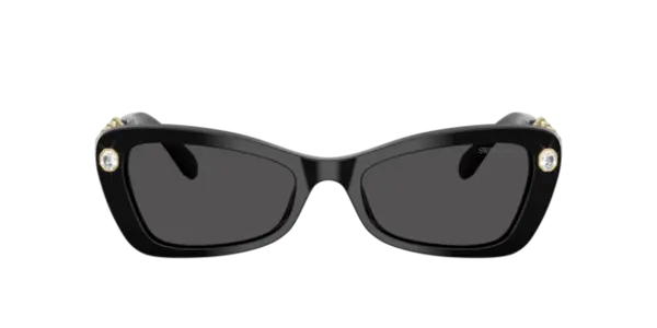 SWAROVSKI Irregular Sunglasses - Black