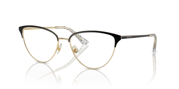 JIMMY CHOO Jc2002 Eyeglasses - Pale Gold,black