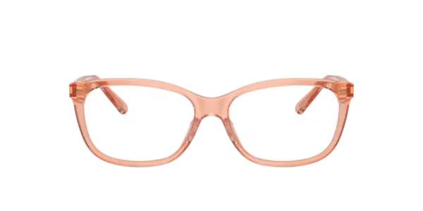 COACH Full Rim Pillow Eyeglasses - Transparent Saddle