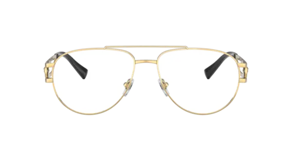 Versace Pilot Eyeglasses - Gold