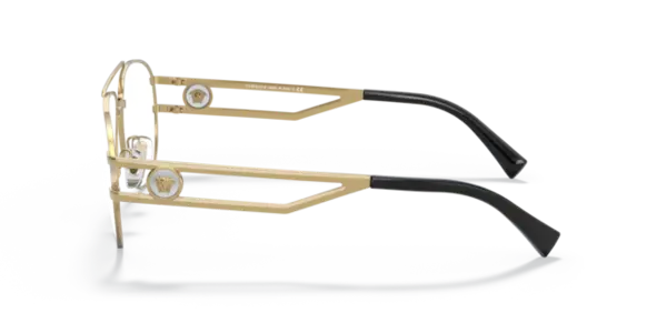 Versace Pilot Eyeglasses - Gold