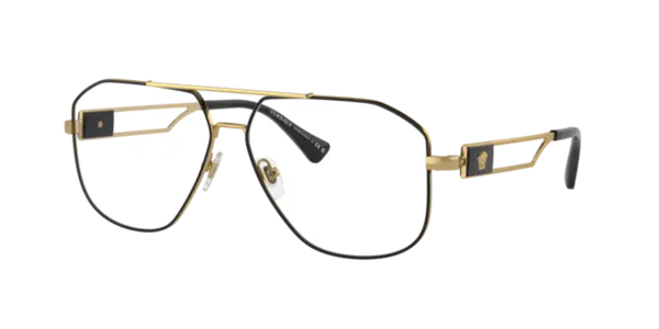 Versace Ve1287 Eyeglasses - Black,gold