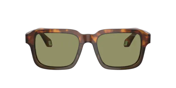 Giorgio Armani Rectangle Sunglasses - Havana Red,opaline Olive Green