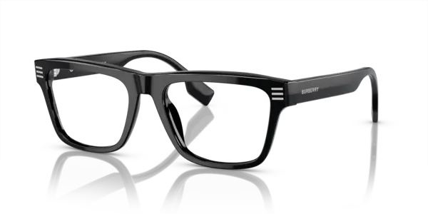 Burberry Rectangle Eyeglasses - Noir