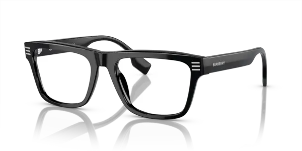 Burberry Rectangle Eyeglasses - Noir
