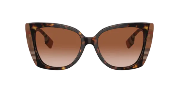 Burberry Cat-eye Sunglasses - Dark Havana,check Brown