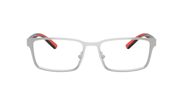 SCUDERIA FERRARI Rectangle Eyeglasses - Brushed Silver