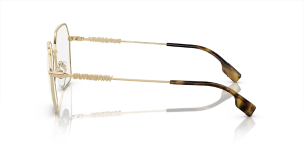 Burberry Full Rim Irregular Eyeglasses - Light Gold