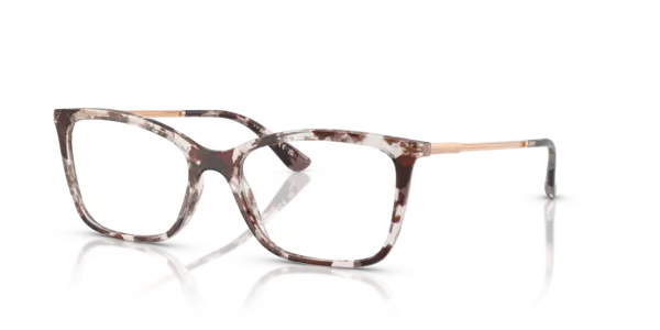 VOGUE EYEWEAR Full Rim Square Frame Eyeglasses - Havana Gris