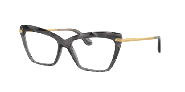 Dolce & Gabbana Cat Eye Eyeglasses - Transparent Grey