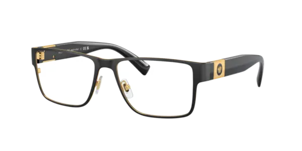 Versace Rectangle Optical Glasses - Black