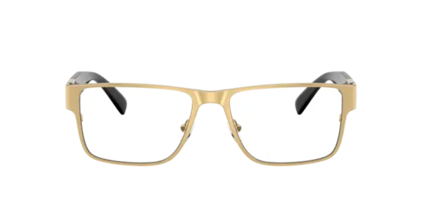 Versace Rectangle Optical Glasses - Gold