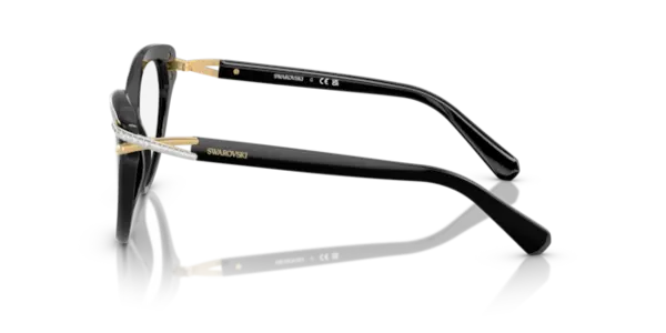 SWAROVSKI Acetate Cat-eye Eyeglasses - Black