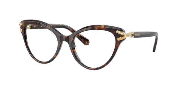 SWAROVSKI Acetate Cat-eye Eyeglasses - Havana